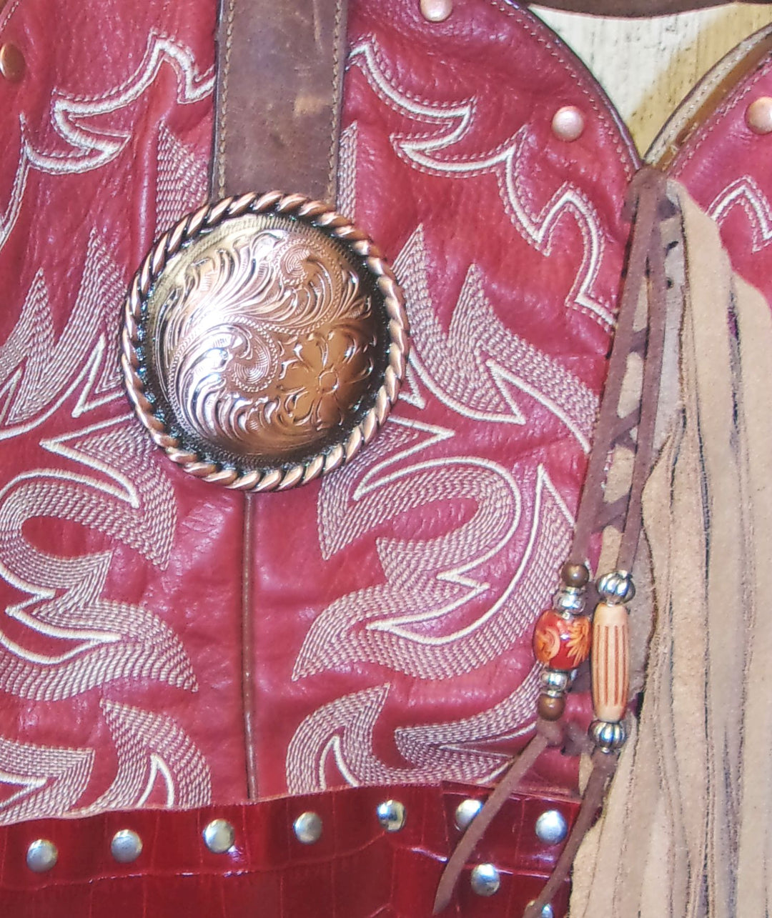 TS311 Cowboy Boot Purse - Fringe Bag - Western Handmade – Chris ...